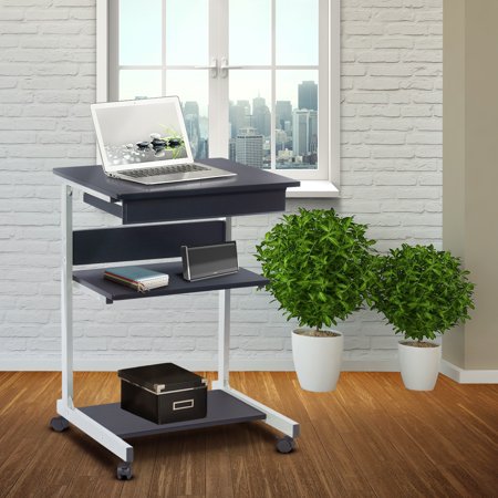 Techni Mobili Rolling Laptop Cart with Storage, Graphite (RTA-B018 ...