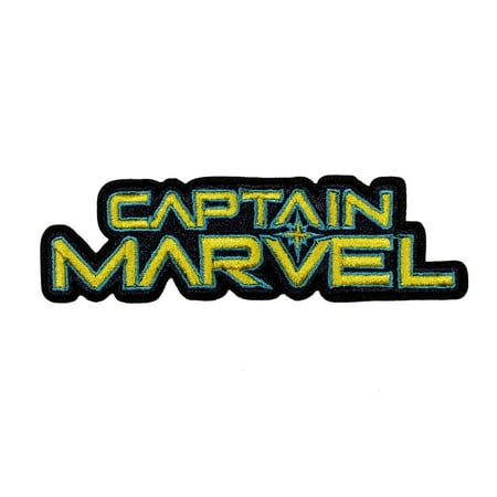 Captain Marvel Patch Logo Superhero Woman Embroidered Iron On | Walmart ...