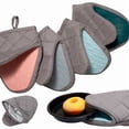 1PC Silicone Anti-scalding Oven Gloves Mitts Potholder Kitchen Silicone ...