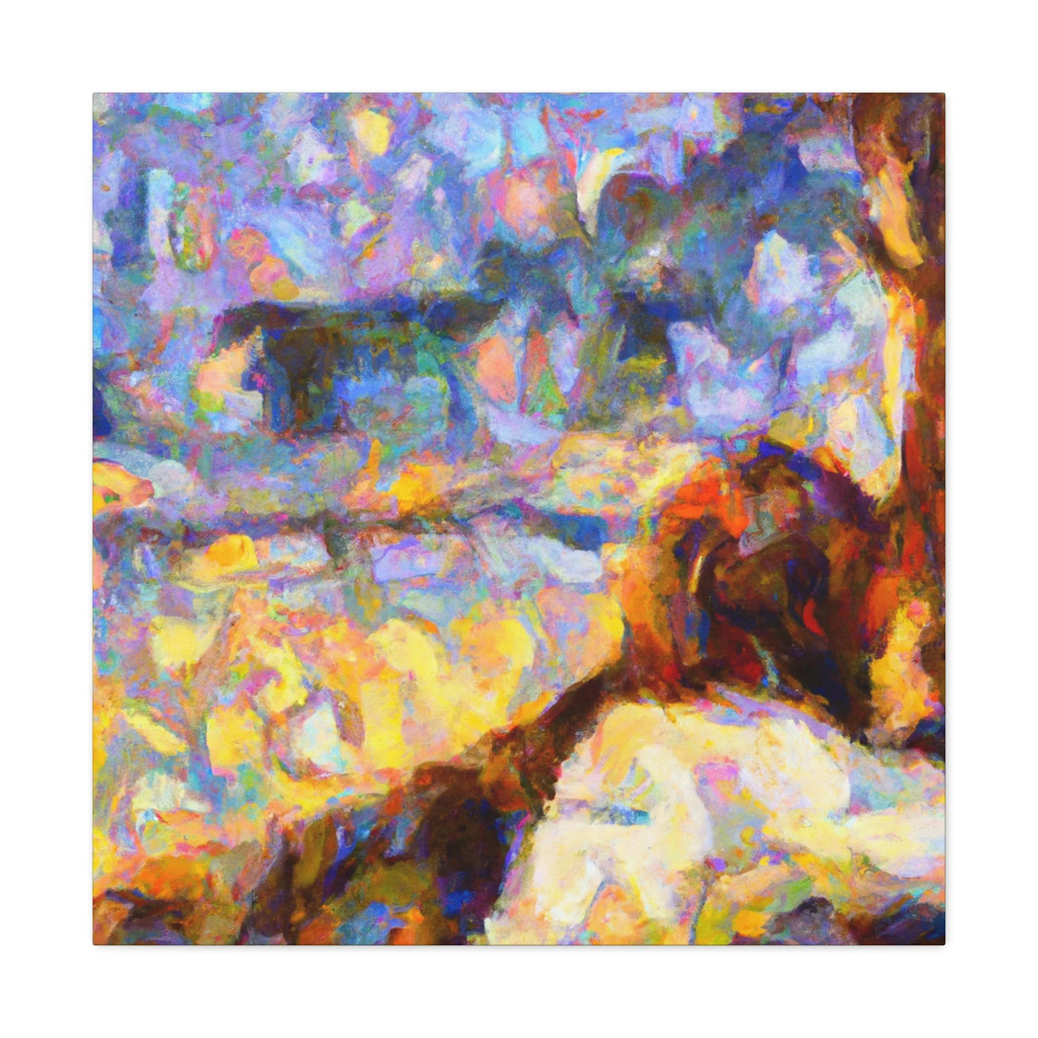 Sunset's Radiant Reflection - Canvas - Walmart.com