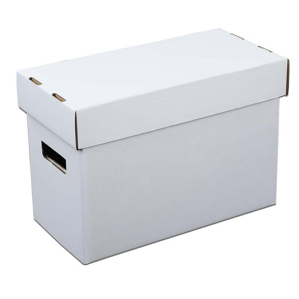 CROSSDESIGN Short Comic Storage Box - White - Holds 150-175 Comics - 5 ...