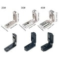 10pcs L Shape Angles Brackets Inner Corner Connectors with Fastening ...