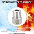 5 Pack 304 Stainless Steel Male to FeMale Adapter, 1/4" NPT x 1/8" Hex ...