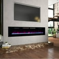 oneinmil Electric Fireplace, 50 inch Wide Recessed/Wall Mounted ...
