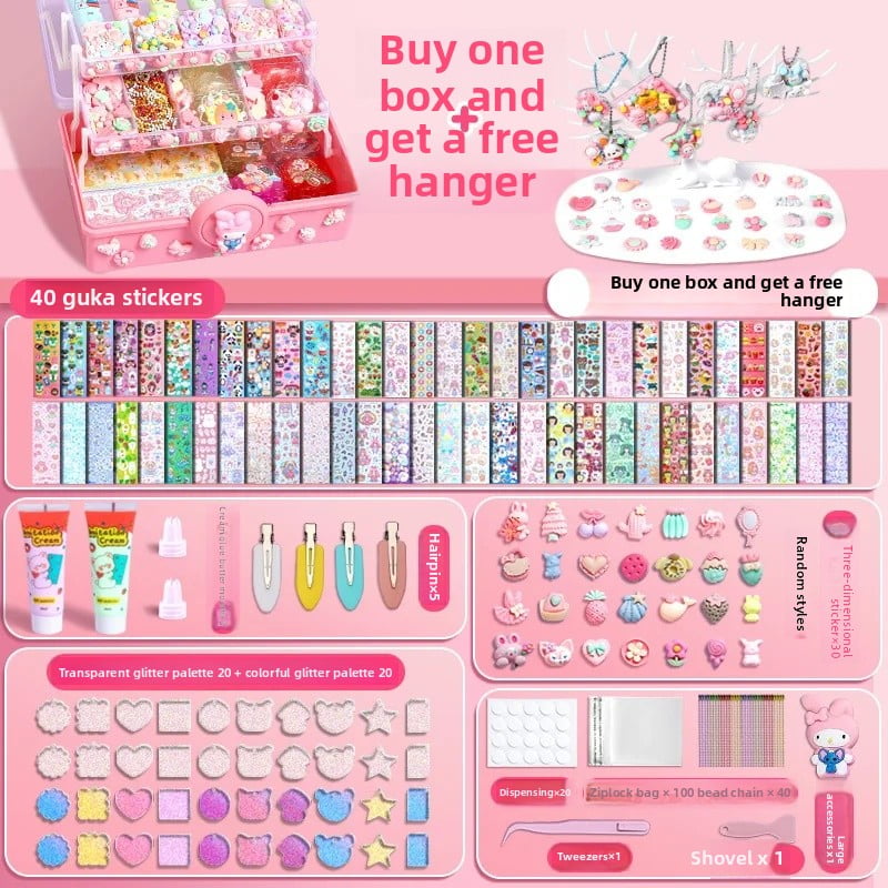 DIY Creamy Glue Stickers Scrapbooking Kit For Kids Educational ...
