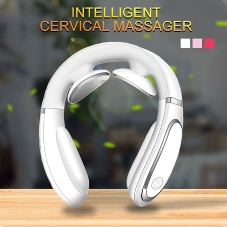USB Rechargeable Neck Massager 3 Modes 15 Intensity Wireless Remote ...