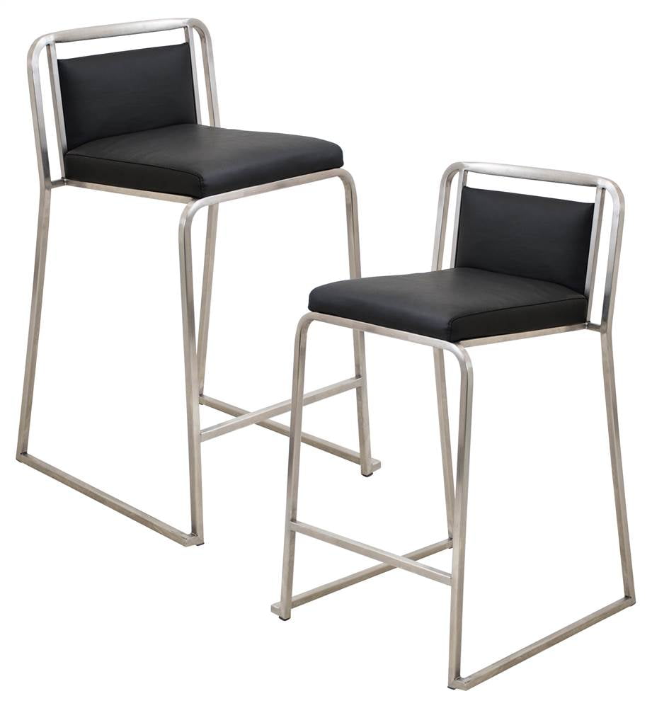 CS-CASC-BK2 Cascade Stackable Counter Stool - Set Of 2 - Walmart.com