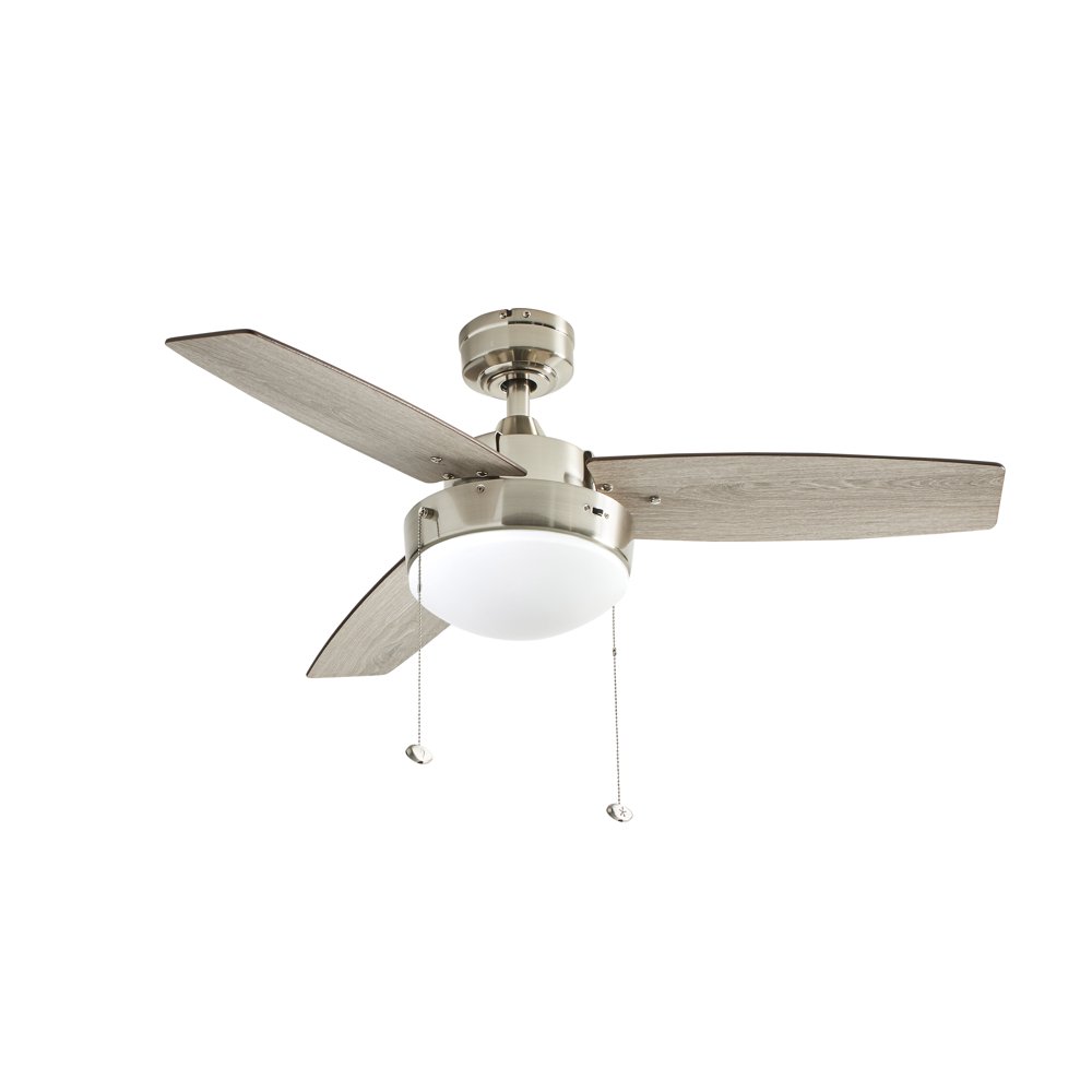 Better Homes & Gardens 42" Satin Nickel 3 Blade Ceiling Fan w ...
