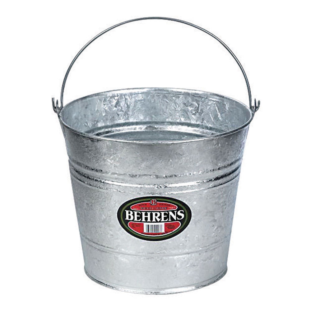 Behrens 12 qt. Galvanized Pail Gray - Walmart.com - Walmart.com