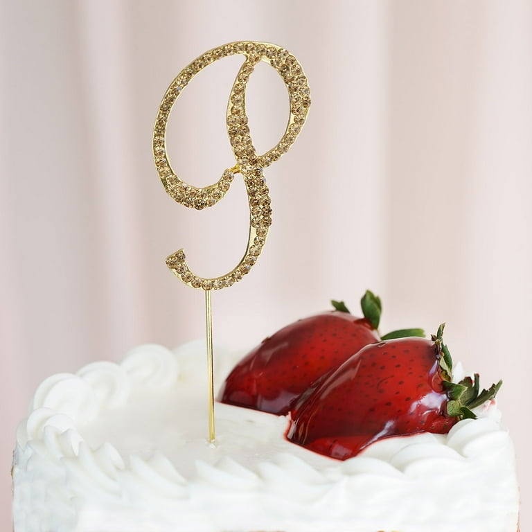 Cake Topper For Wedding Script Letter Cake Topper Birthday, 45% OFF