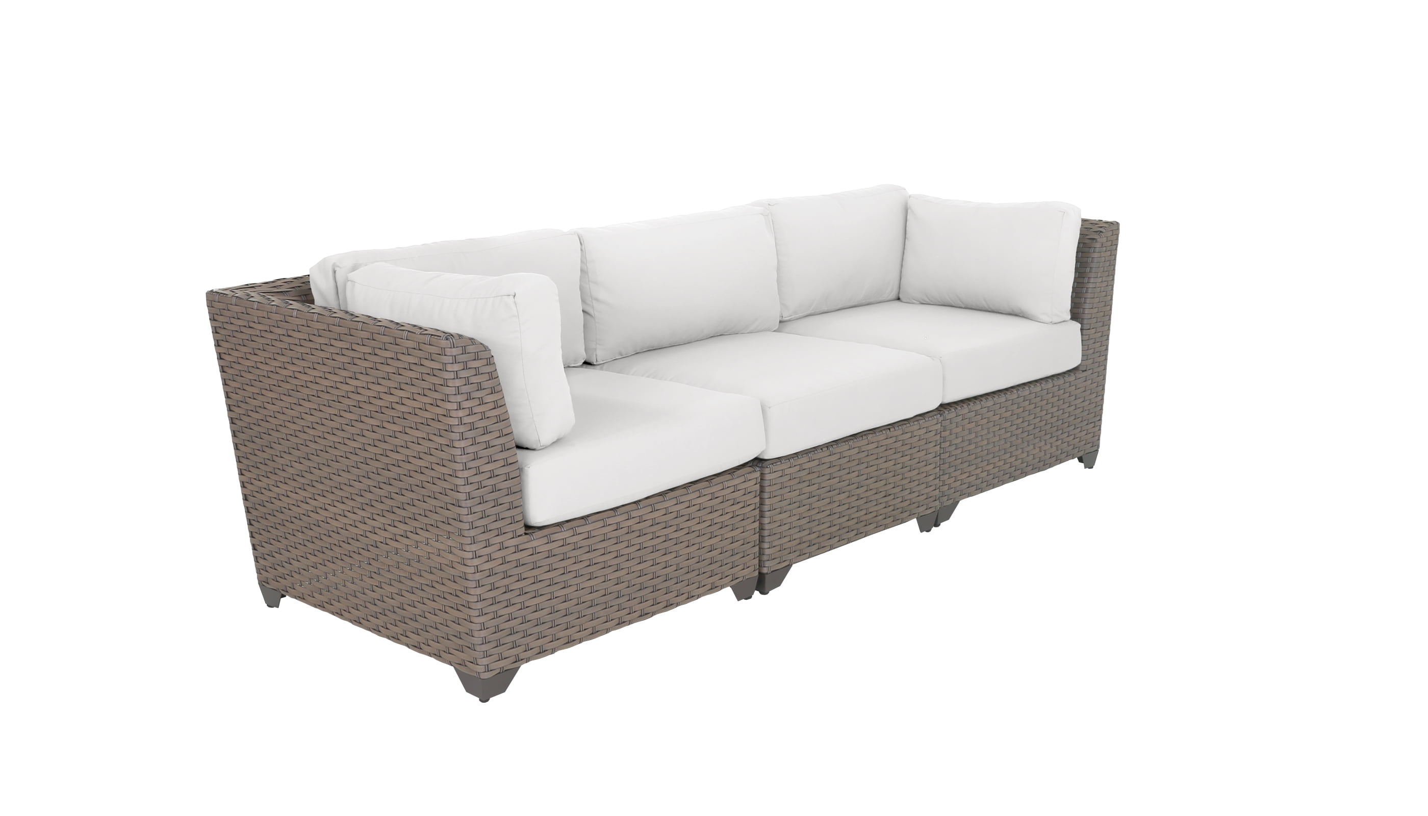 Florence 3 Piece Outdoor Wicker Patio Furniture Set 03c - Walmart.com