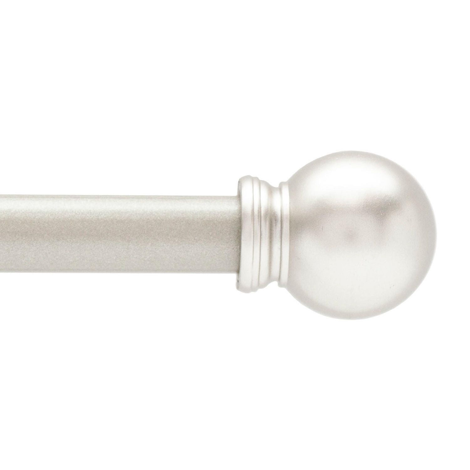 Mainstays 28"-48" Curtain Rod, 5/8 in. Diameter, In Brushed Nickel ...