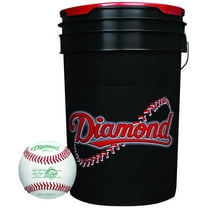 Diamond 6-Gallon Ball Bucket with 30 USSSA DOL-1 Baseballs - Walmart.com