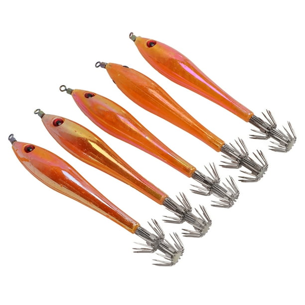 Squid Hook, Artificial Squid Hook Hard 5PCS Dense False For Outdoor ...