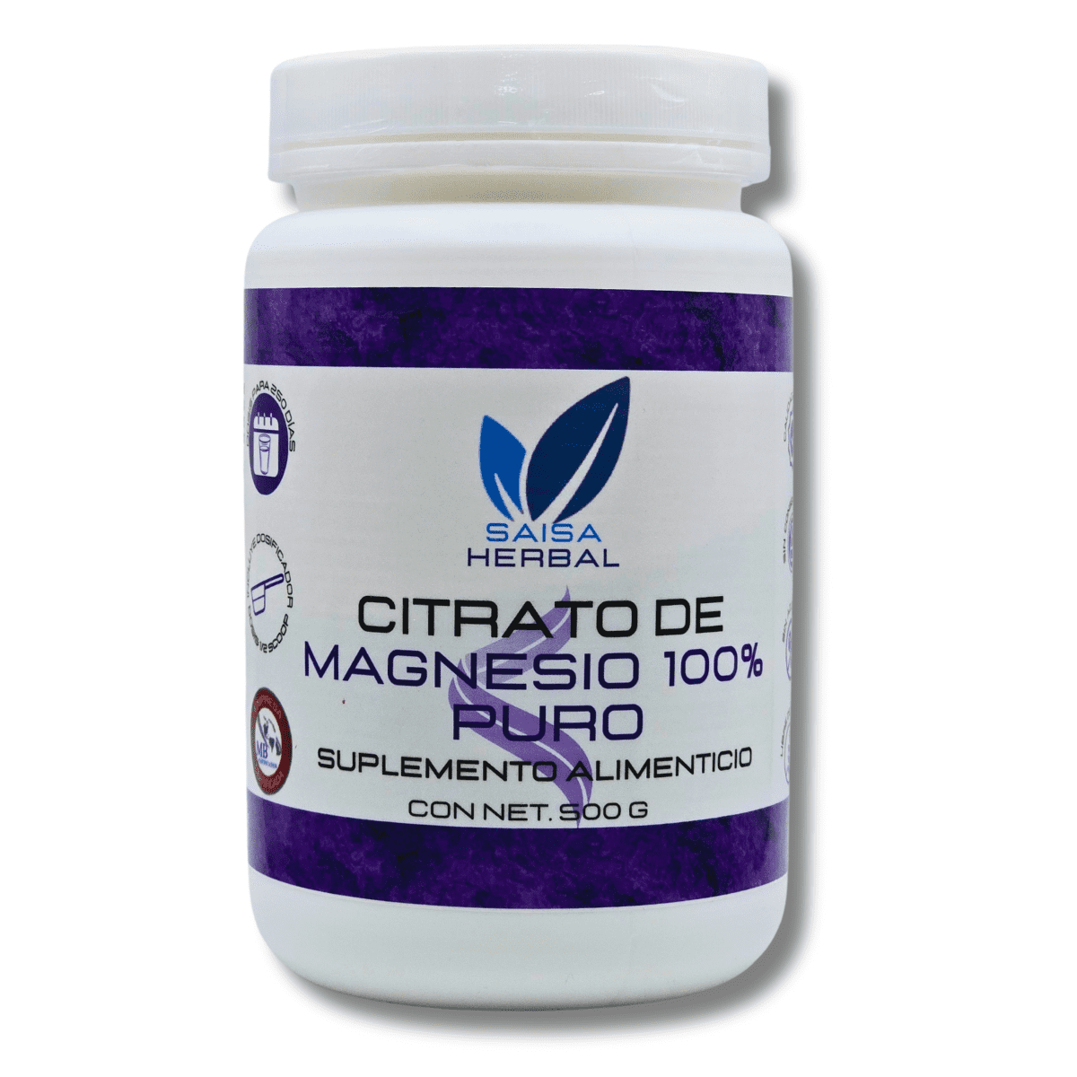 Citrato De Magnesio 100 % Puro SAISA HERBAL 500 G | Walmart en línea