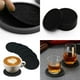 Drink Coasters with Holder Sets of 6 Black Coasters for Drinks ...