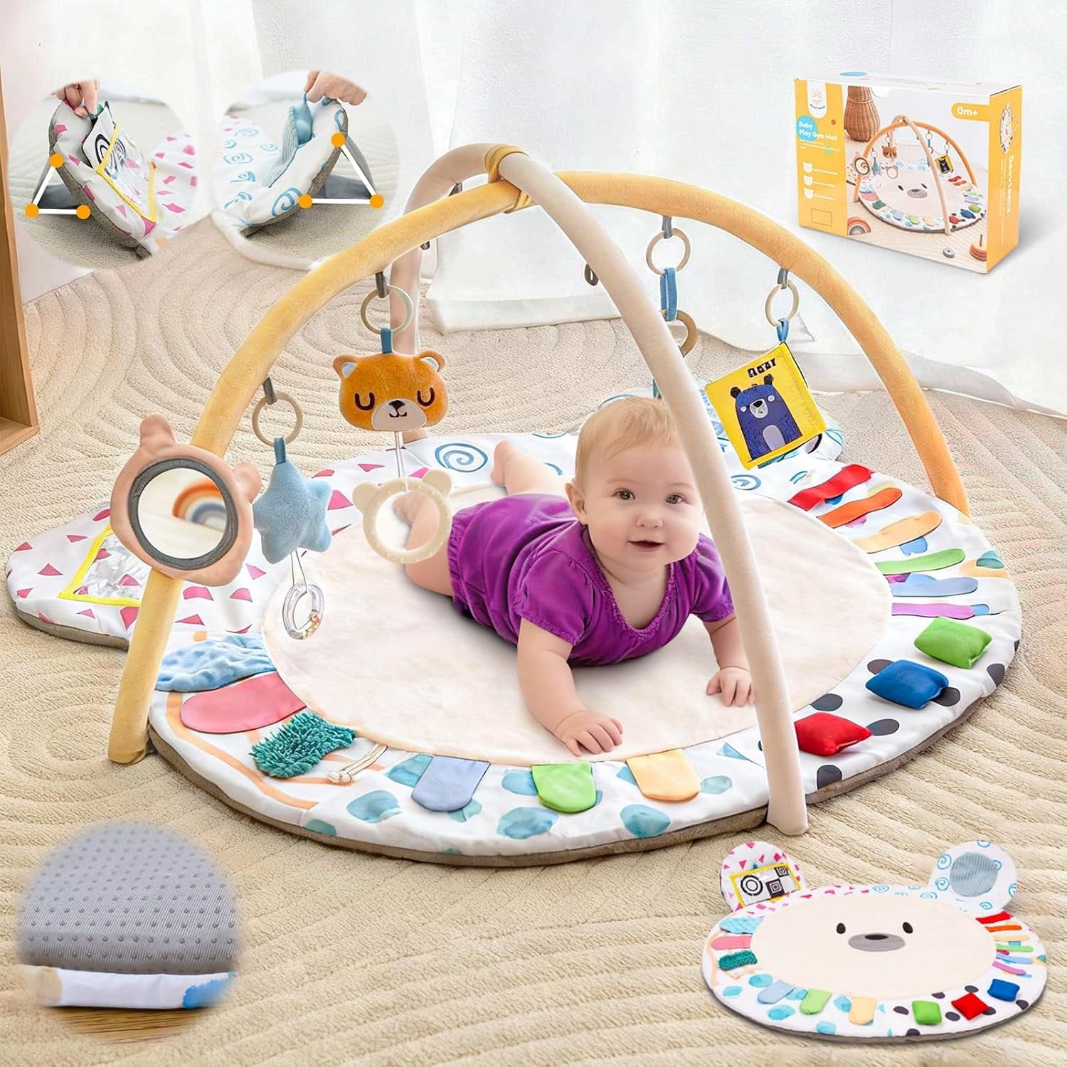 Click here for Beavtaens Baby Gym Play Mat  Large Mat With 5 Sens... prices