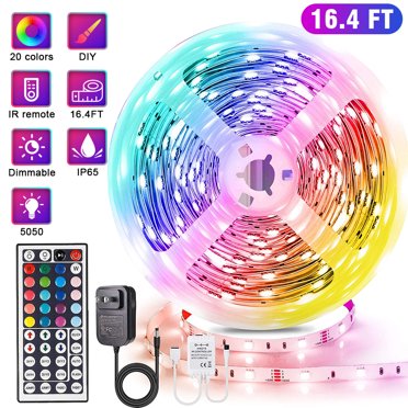 Lightahead IP65 300 LED Water Resistant Flexible Strip Light Kit - 16.4 ...