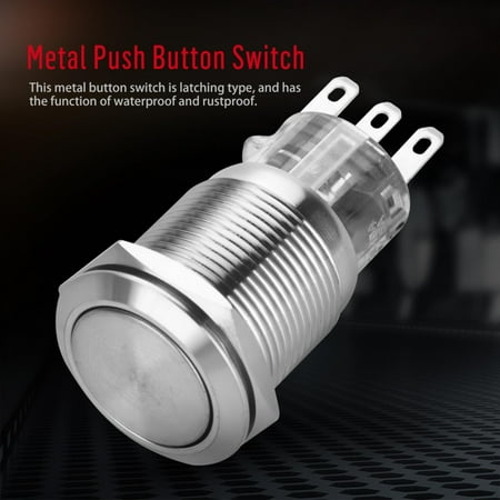 Keenso Latching Push Button Switch, 5 Pcs/set Push Button Switch, For ...