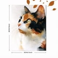 Calico Cat Watercolor Canvas Print Wall Art for Living Room Bedroom ...