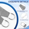 10'x13' Sun Shade Sail, UV Protection Outdoor Shade, Curved Tear ...
