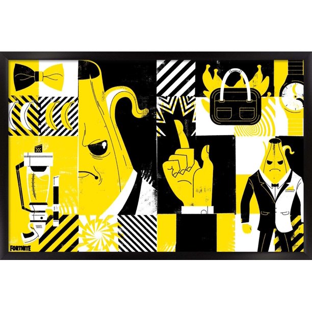 Fortnite - Peely Wall Poster, 14.725" x 22.375", Framed - Walmart.com