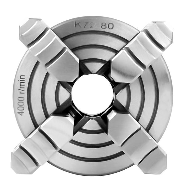 Lathe Chuck,3inch K72-80 4-Jaw Independent Metal Lathe Chuck Lathe ...