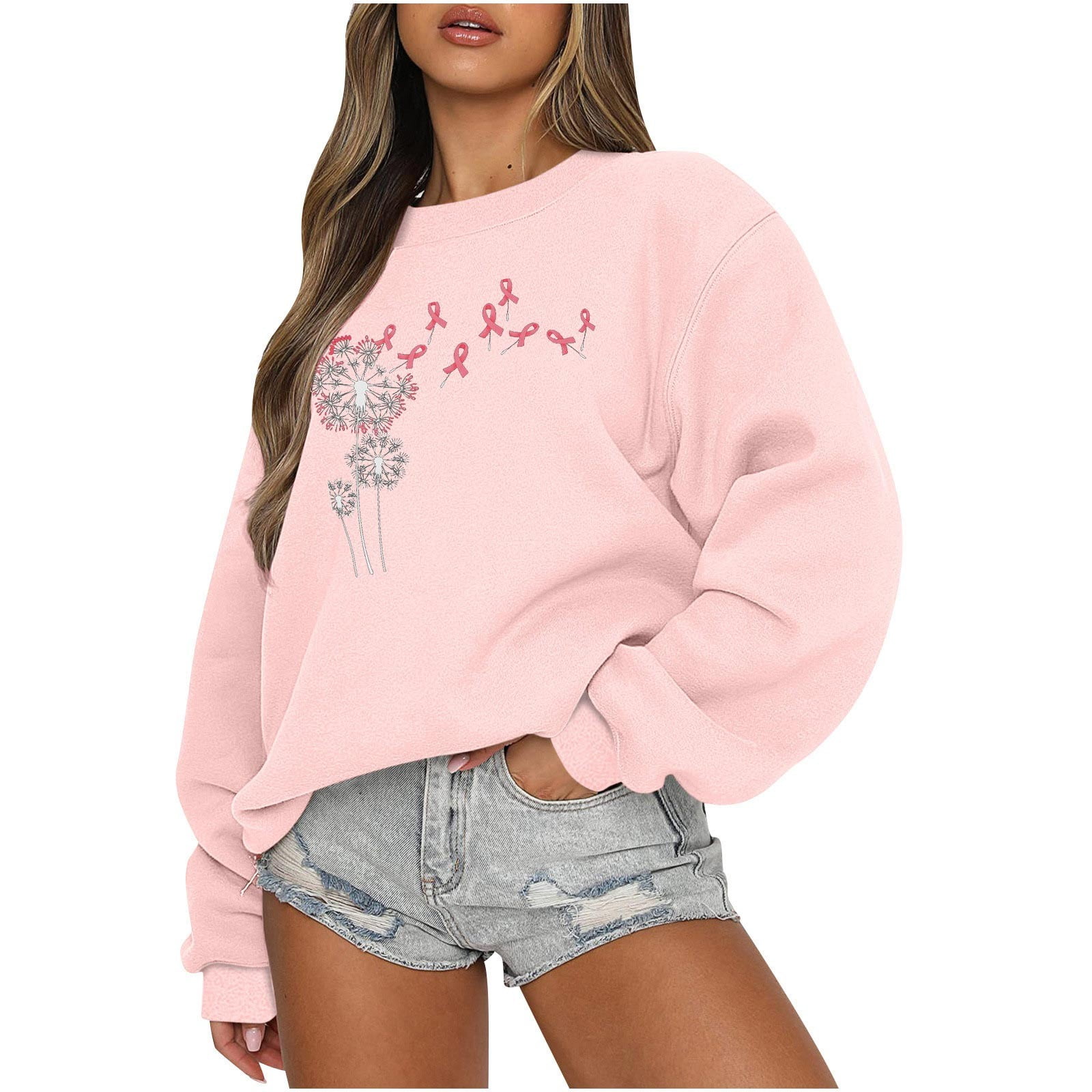 Click here for Jsaierl Womens Breast Cancer Sweatshirt Trendy Rou... prices
