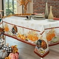 Thanksgiving Tablecloth Turkey, Fall Pumpkin Rectangle Table Cloths 60 ...