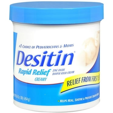 DESITIN Rapid Relief Diaper Rash Cream 16 oz (Pack of 2) - Walmart.com