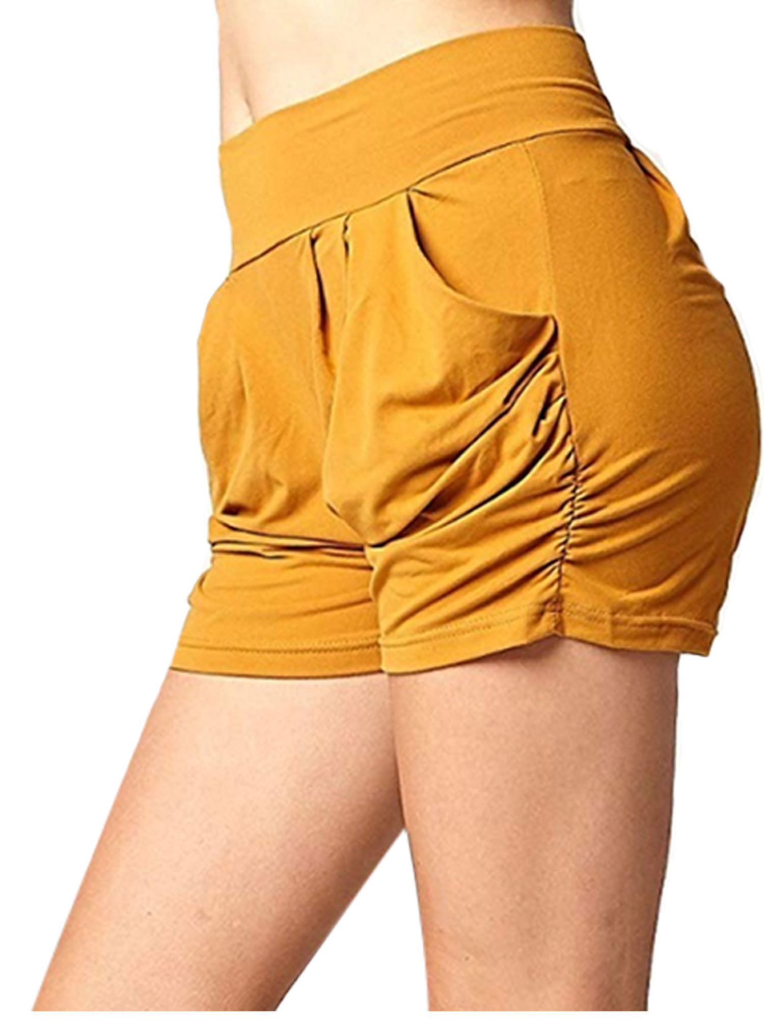 Women Summer Plus Size Shorts Harem Shorts Elastic Waist Yoga Shorts Women Summer Plus Size Shorts Harem Shorts Elastic Waist Yoga Shorts