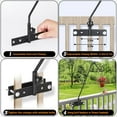 2 Pack 13.5 Inch Deck Hooks for Vertical Railing, Adjustable Deck Bird ...