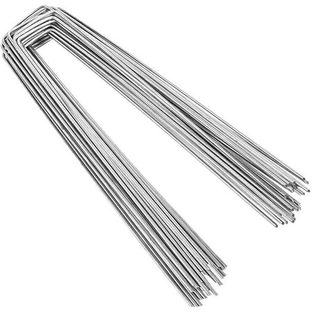 50Pcs U Shaped Garden Pins Peg Metal U Shape Garden Staple for Fixed ...