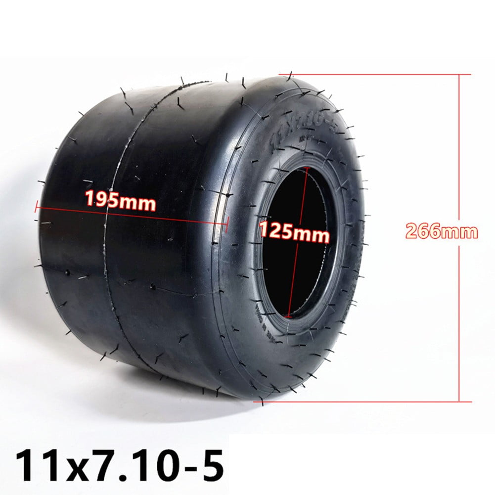 Go Kart Tires 11x7.10-5 Competitive Kart Front and Rear Tubeless Tires ...