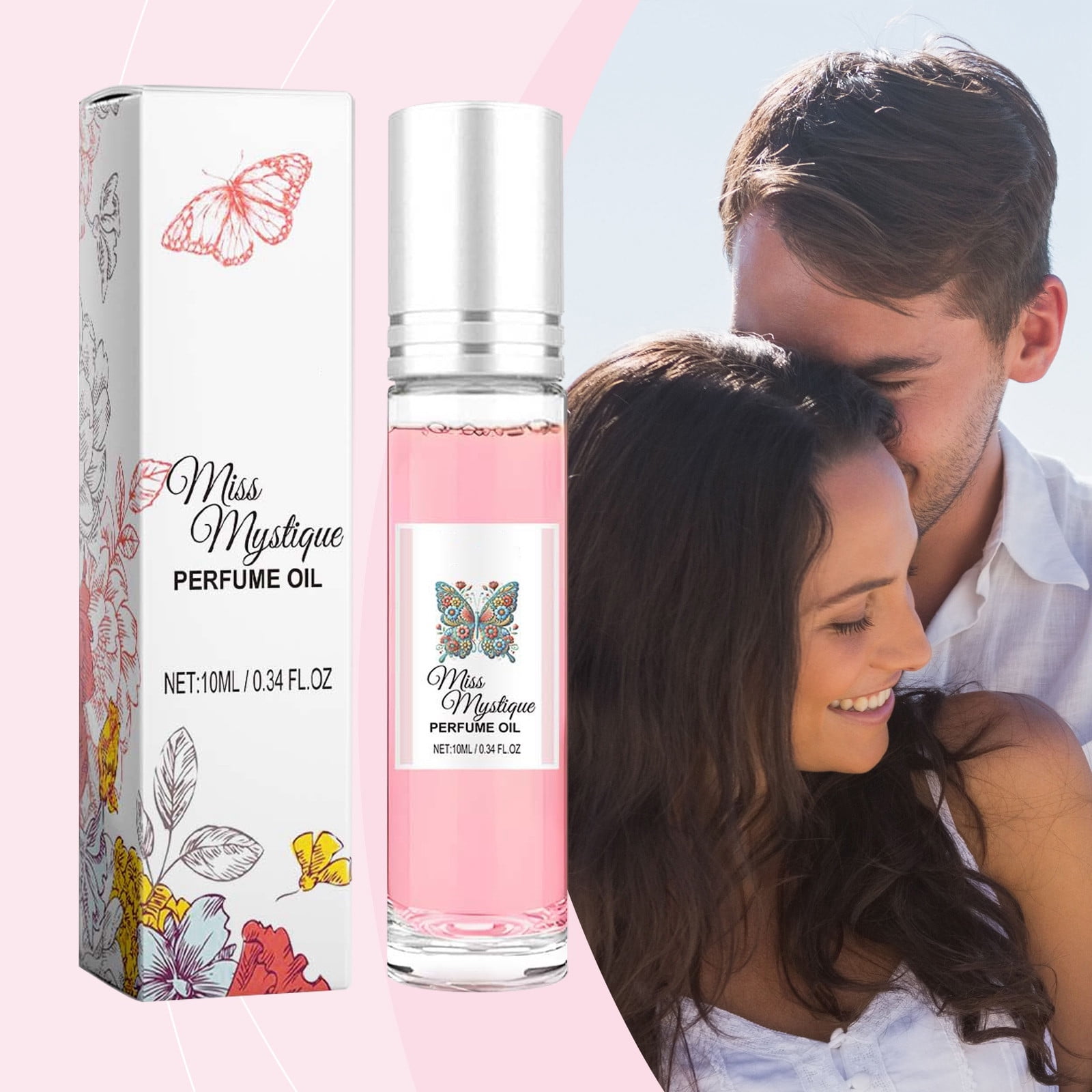 Perfume de feromonas para mujer Rolling Rose Perfume Pequeña Botella Portátil Perfume Encanto ...