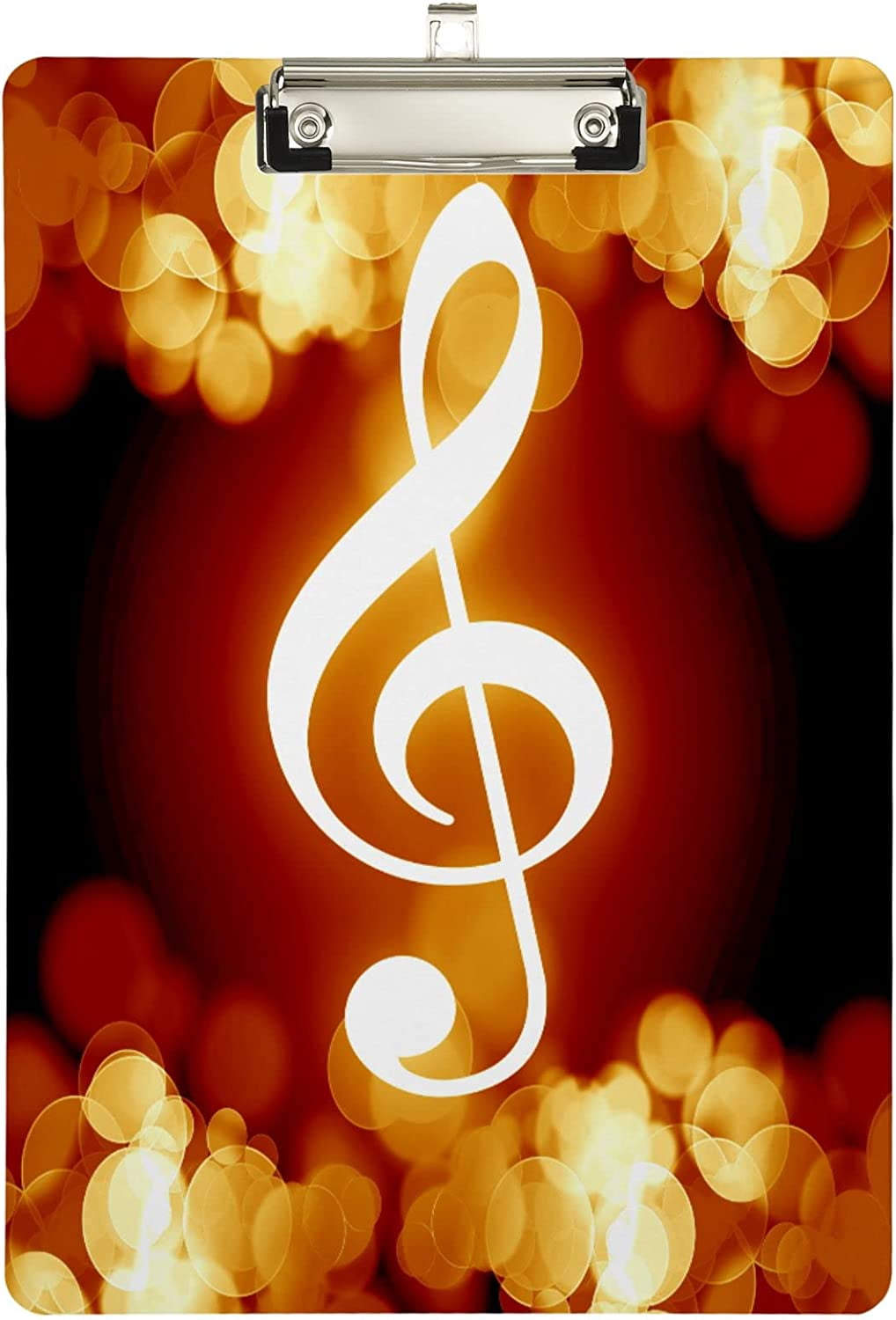 FMSHPON Flaming Music Note Clipboard Hardboard Wood Nursing Clip Board ...