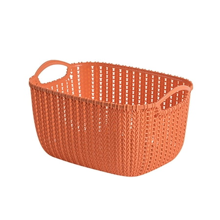 Plastic Storage Baskets Small Pantry Organizer Basket Bins Household ...