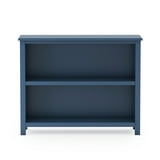 Guidecraft Taiga 2-Shelf Bookcase - Navy: 30" Bookshelf and Storage ...