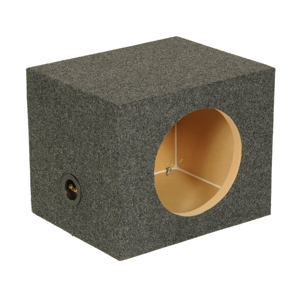 QPower 10 Inch Heavy-Duty Single Sealed Vehicle Subwoofer Enclosure ...