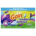 2X - Gain + Odor Defense Fabric Softener Dryer Sheets - Super Fresh ...