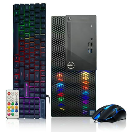 Refurbished Grade A Dell RGB Gaming Desktop PC, Intel Quad I5 up to 3 ...