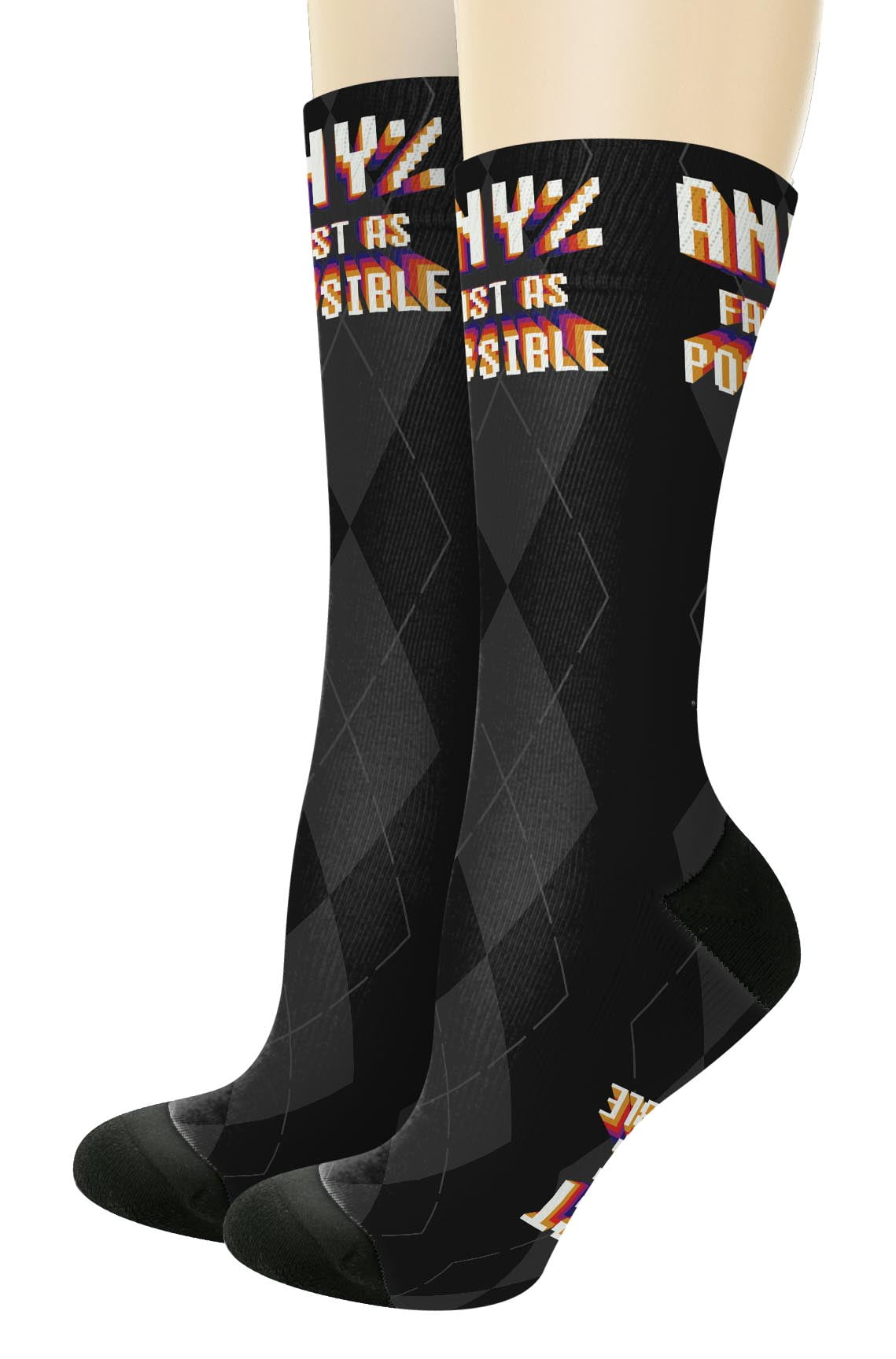ThisWear RPG Gamer Socks Streaming Gaming Speedrunner Any% Fast As ...
