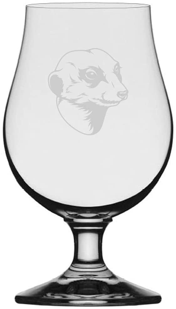 Meerkat Face Zoo Animal Themed Etched 13.25oz Iona Beer Glass - Walmart.com