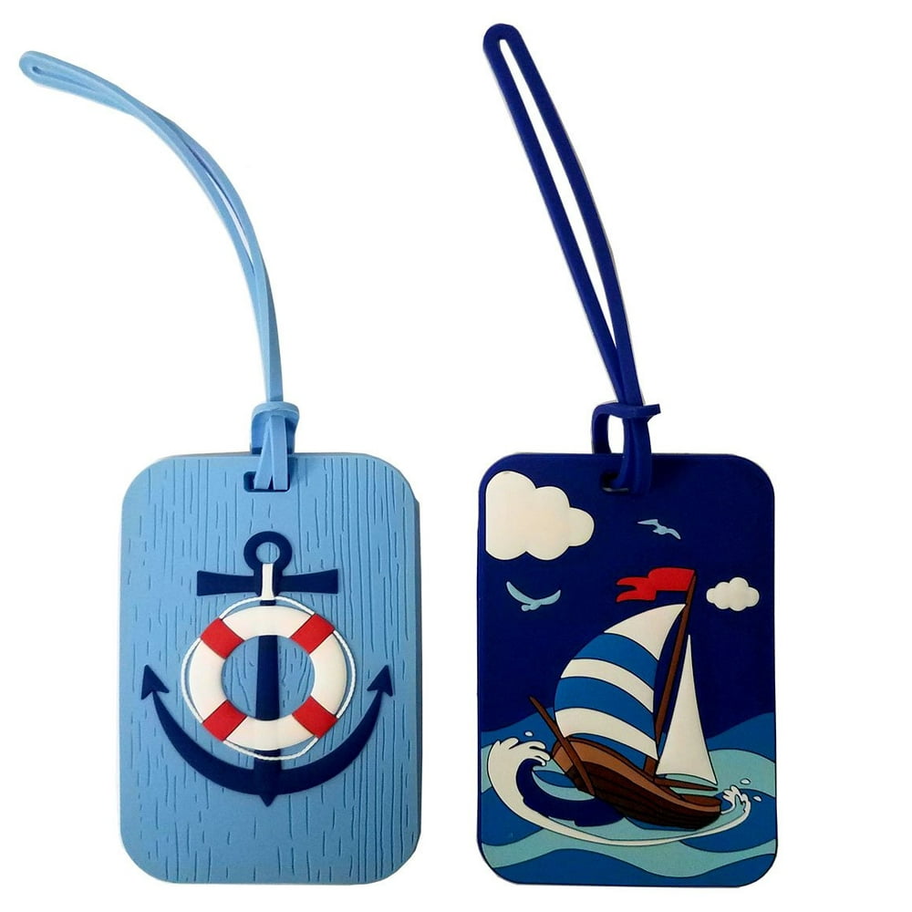 Fashioncraft - Fashioncraft Nautical Anchor and Sail Boat Luggage Tags ...