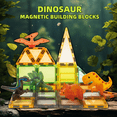 Magnetic Tiles for Kids,Dinosaurs Animal Educational Magnetic Building ...