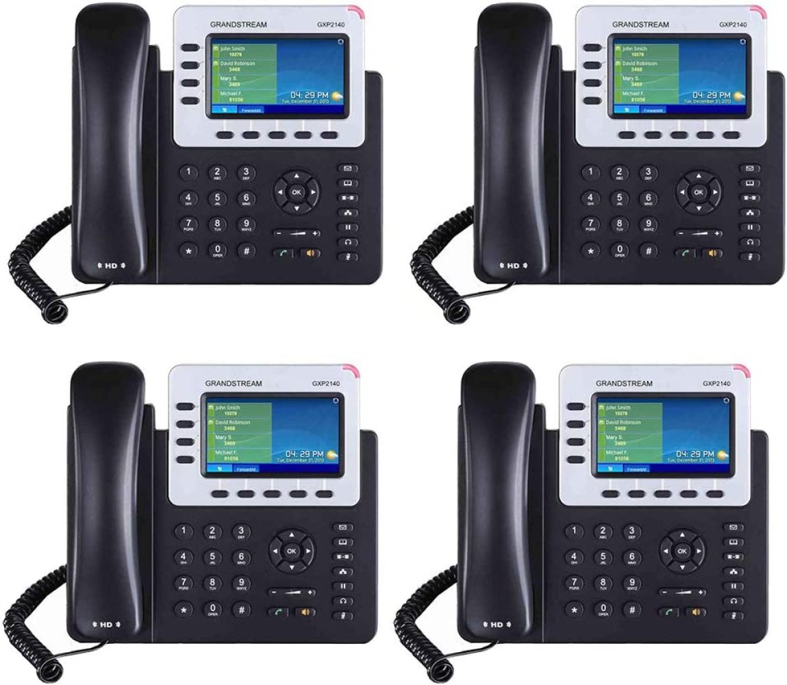 Buy Grandstream GXP2140 4-Line IP Phone, 4.3 LCD, PoE, Bluetooth ...