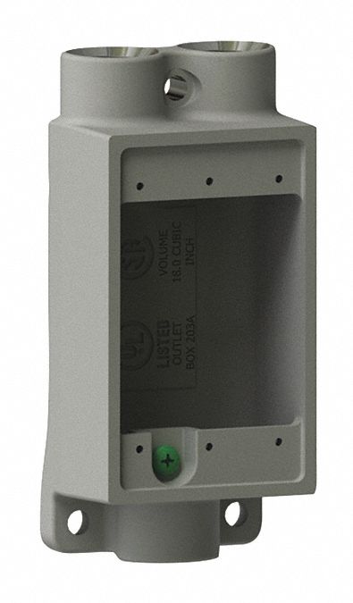 Killark Device Box,3/4" Hub,Shallow,1 Gang FSCC-2M - Walmart.com