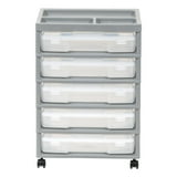 IRIS 5-Case Craft Storage Cart with Organizer Top and wheels for ...