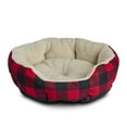Vibrant Life Cuddler Small Cat / Dog Bed Gift Set, Red/Black Buffalo ...