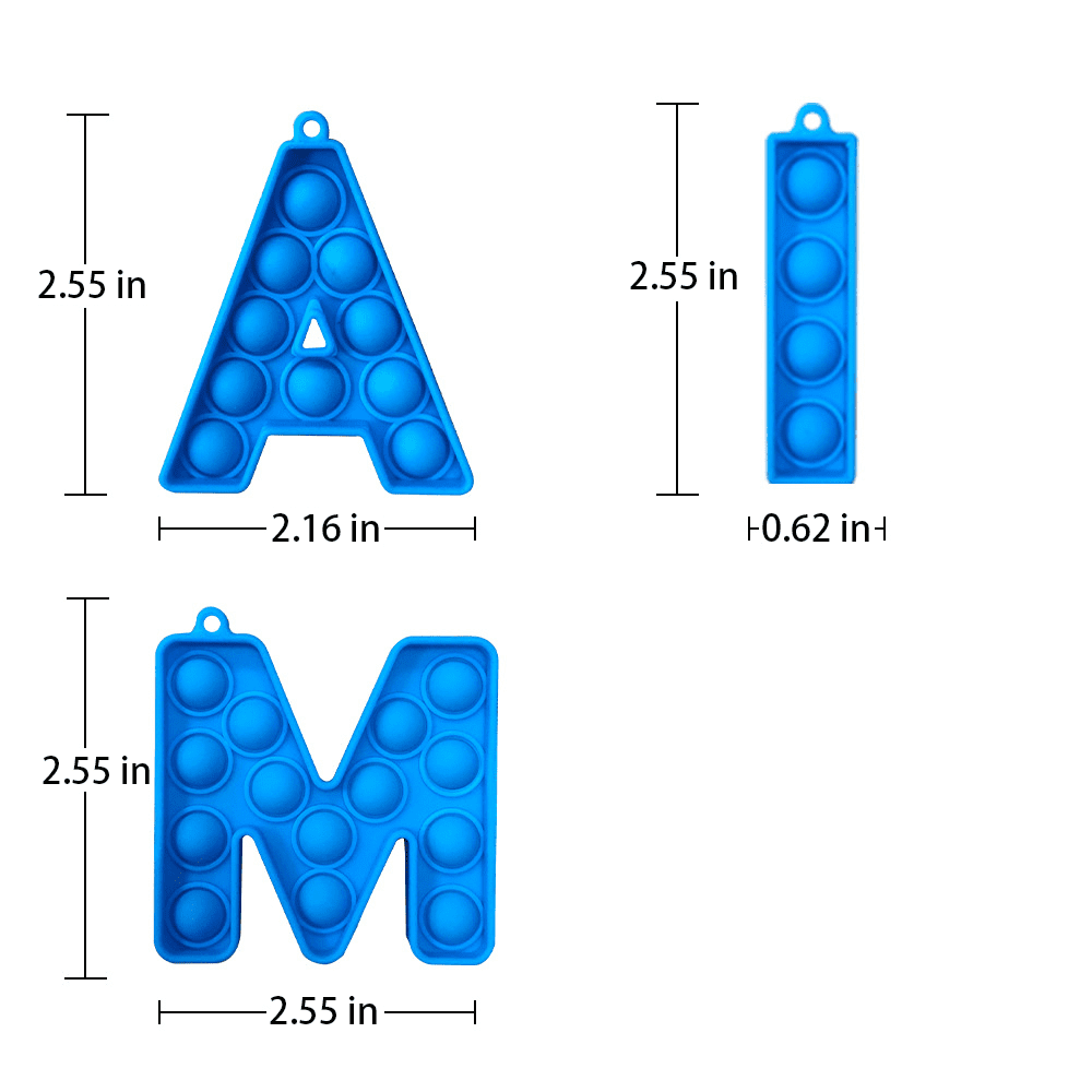 Buy World Bossmission Alphabet Set Preschool Toys Pop it fidget toys ...